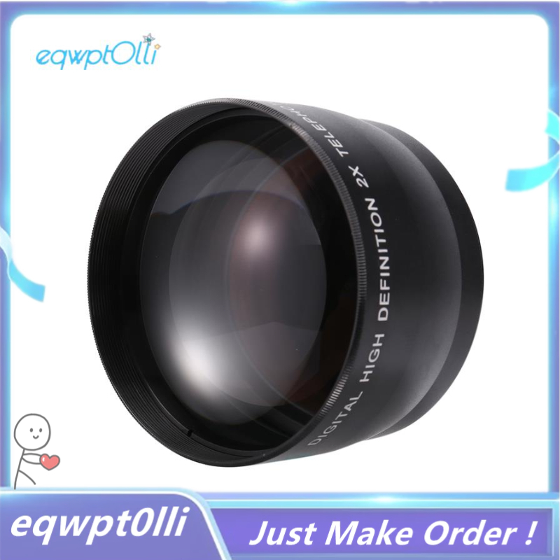 ^eQQ^ ^'58mm 2.0X Professional Telephoto Lens for Canon 5D/6D/60D/ 350D ...