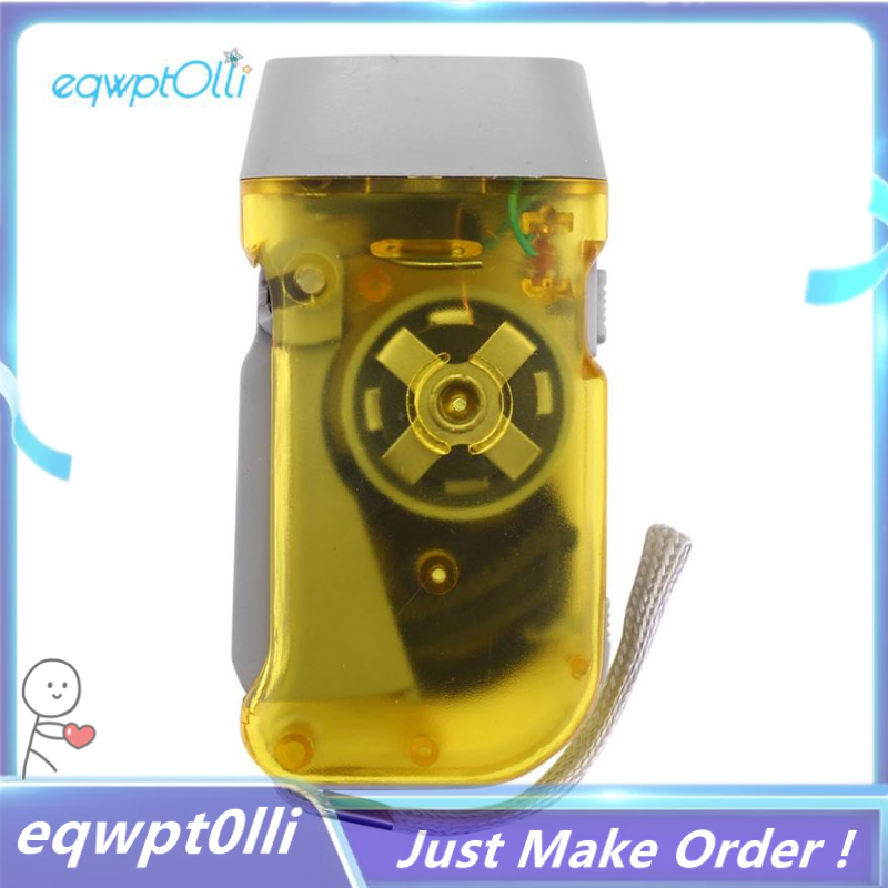 3 LED Dynamo Wind Up Flashlight Hand-pressing Crank NR No Battery Torch ...
