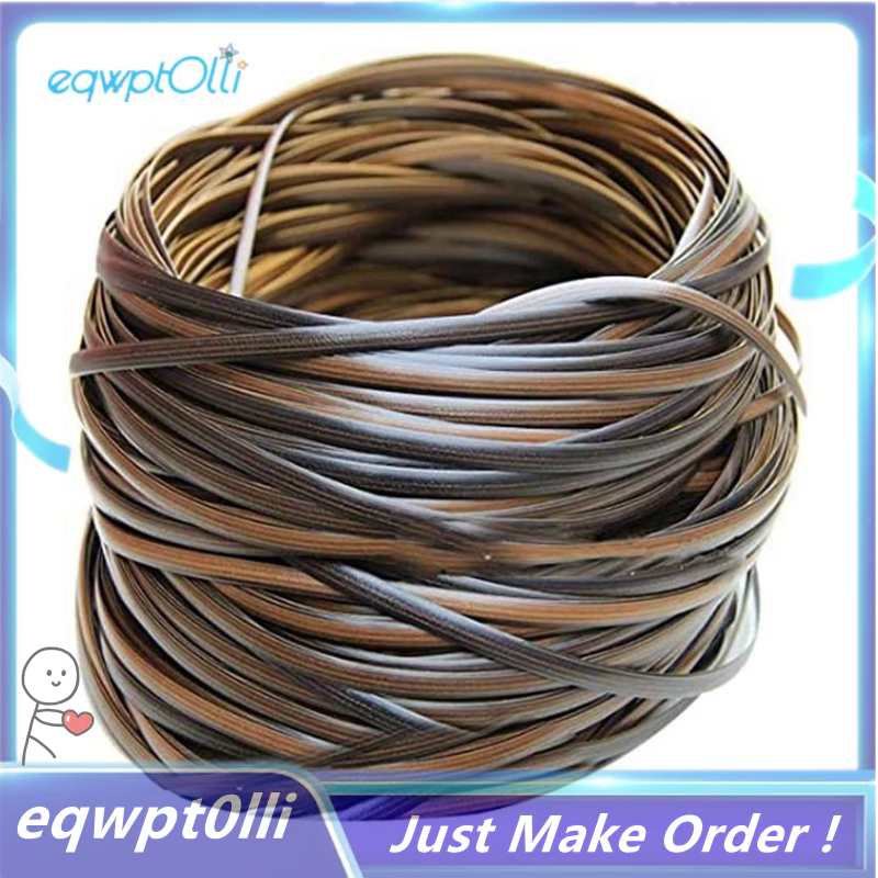Coffee Gradient Flat Synthetic Rattan Weaving Material Plastic Rattan ...