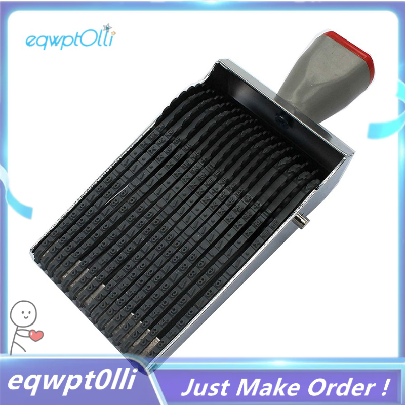 Multipurpose 15 Digit Alphabet Rolling Rubber Stamp English Letter ...