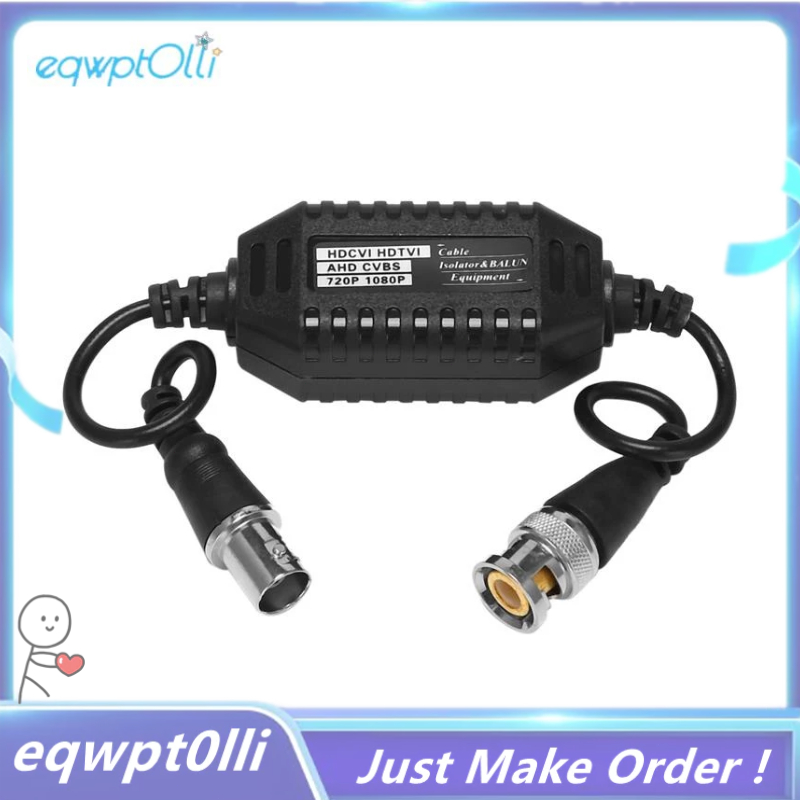 Coaxial Video Ground Loop Isolator Balun BNC Male to Female for CCTV ...
