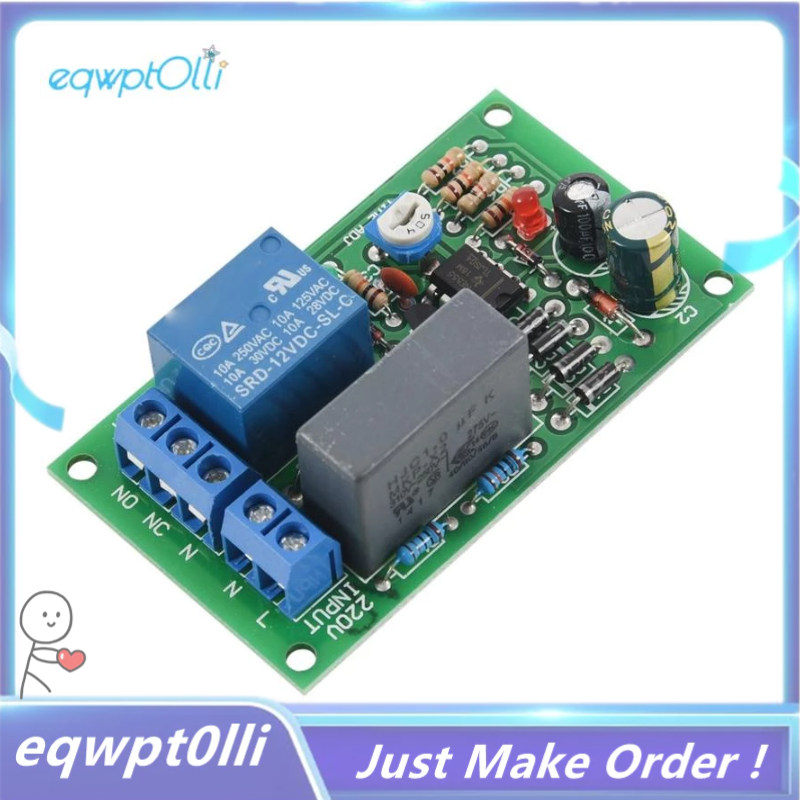 220V relay board, power on, time delay, circuit module, corridor switch ...