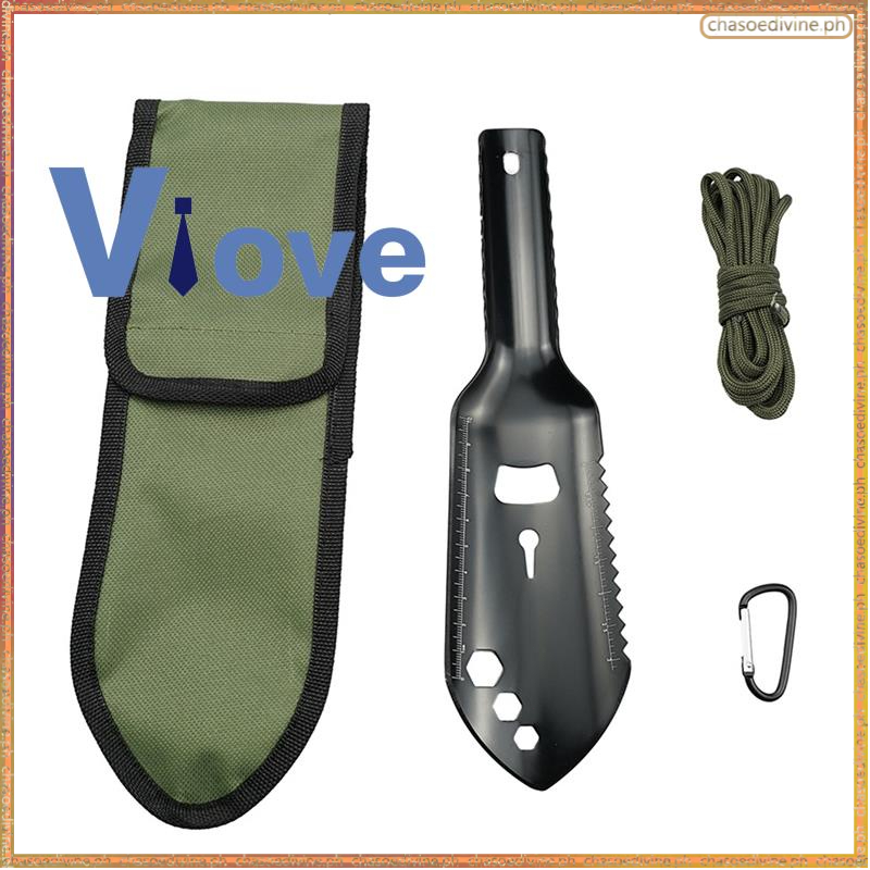 Camping Shovel Metal Detector Garden Serrated Edge Digging Shovel ...