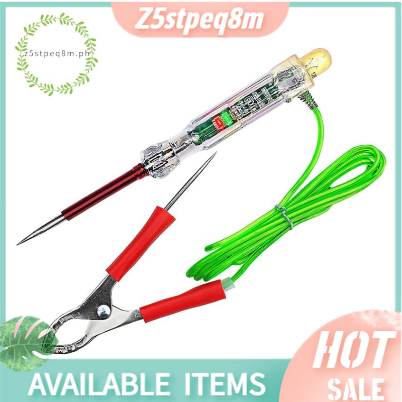 Automotive LED Circuit Tester 6-24V Test Light with Dual Probes 47 Inch ...