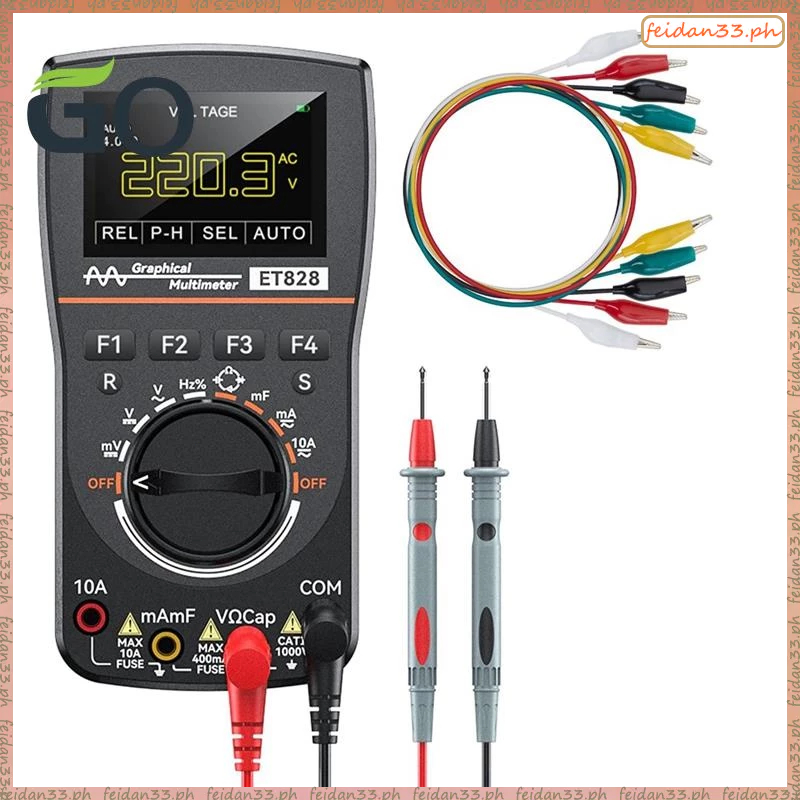 2 in 1 Digital Oscilloscope Multimeter, Scope Meter with 2.5 Msps High ...