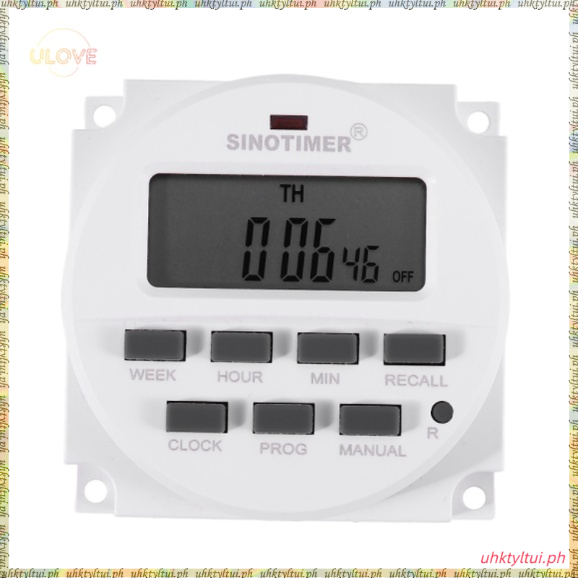 Sinotimer Tm618h 2 220v Ac Digital Time Switch Output Voltage 220v 7 Day Weekly Programmable
