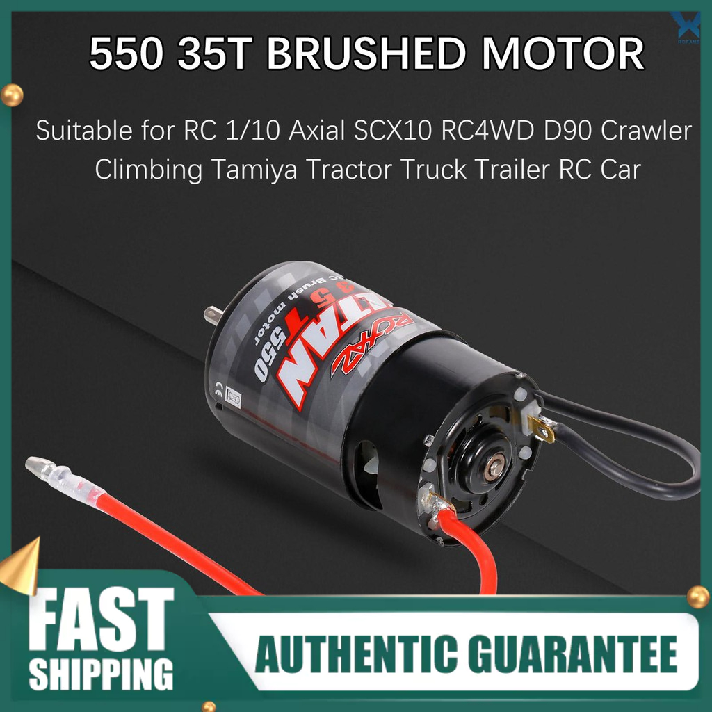 【rcfa】550 35T Brushed Motor for RC 1/10 Axial SCX10 RC4WD D90 Crawler ...