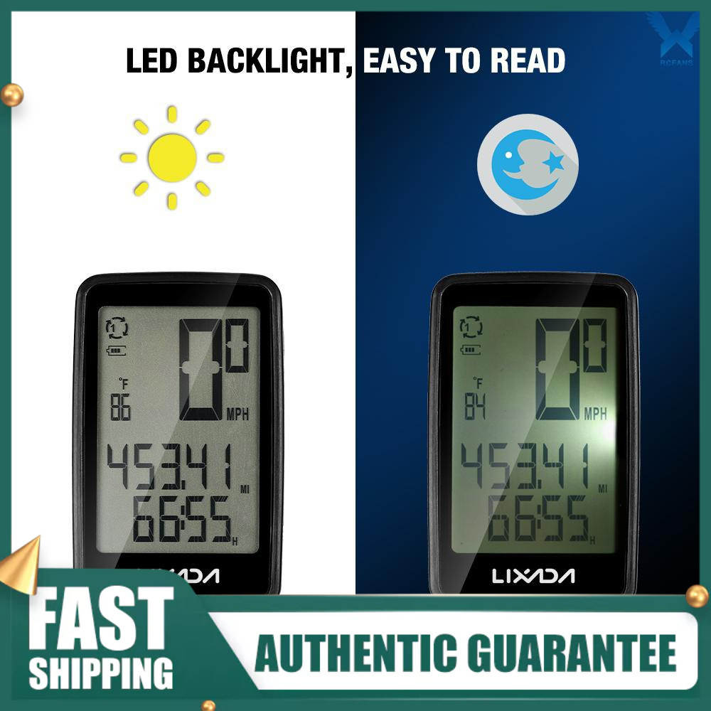 RCFA Lixada USB Rechargeable Wireless Bike Cycling Cadence Computer ...