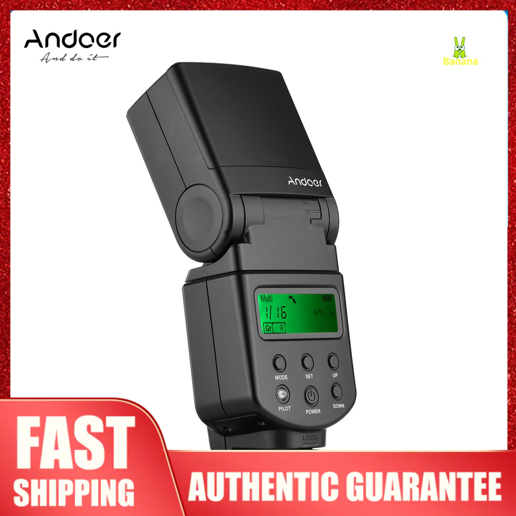 Andoer Universal Flash Speedlite GN40 Adjustable LED Fill Light On ...
