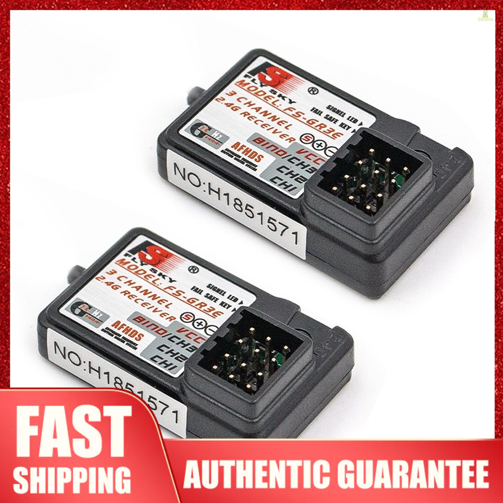 [spbpph]2Pcs Flysky FS-GR3E AFHDS 2.4G 3CH Receiver for FS-GT2 FS-GT2B ...