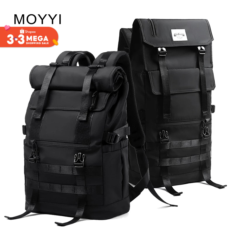 MOYYI School Bag 3 in 1 hiking sports bag waterproof backpack large capacity roll-top travel ...