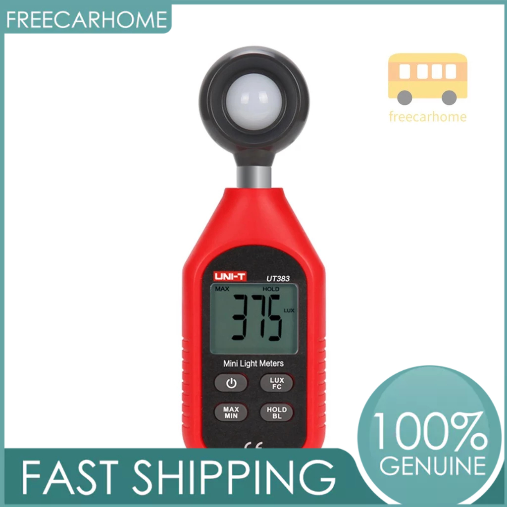 UNI-T UT383 Handheld Lux Meter Mini Light Meter Digital Luminometer for ...