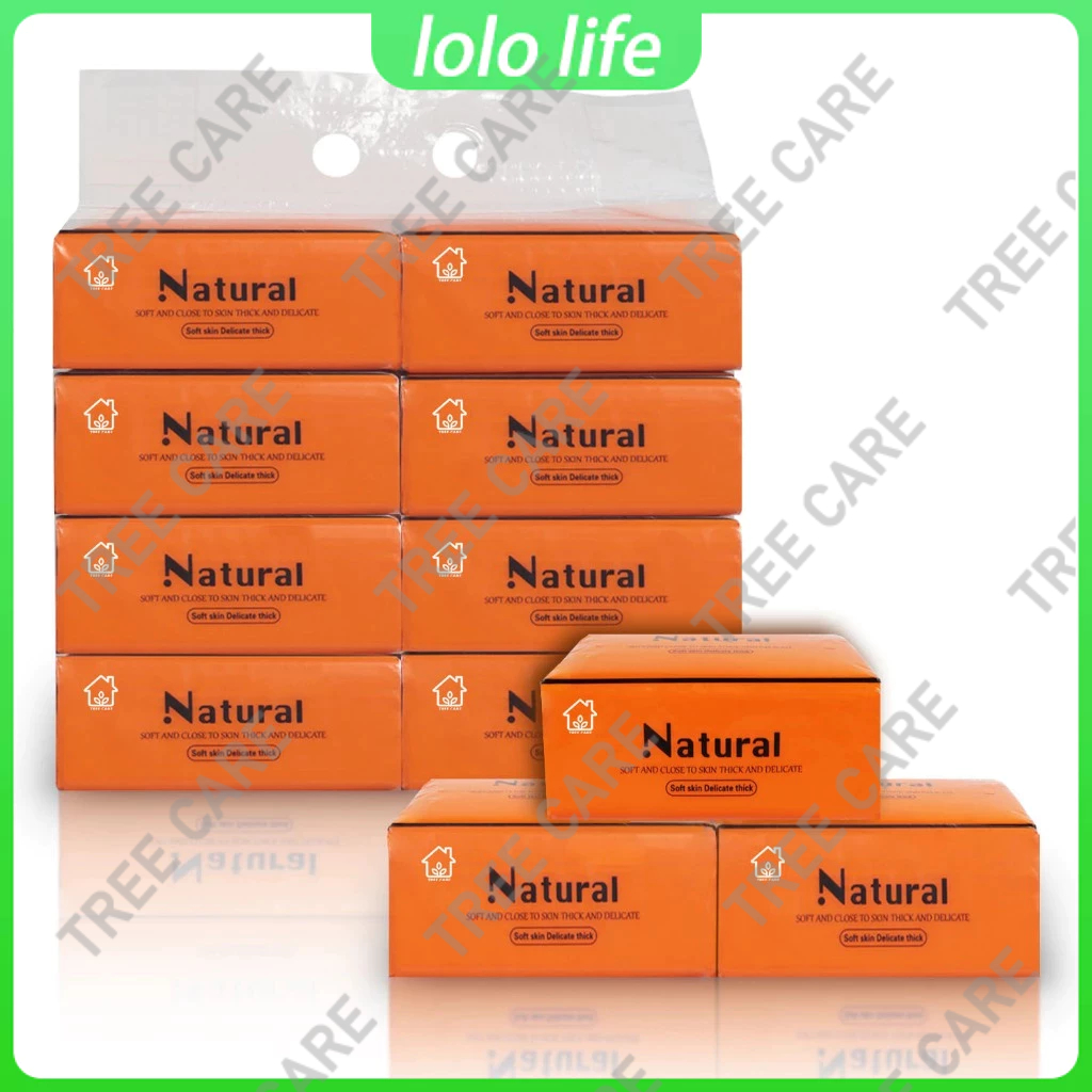 lolo life New Design 8 /10Packs 4 Ply Tissue Native Wood Pulp Facial ...