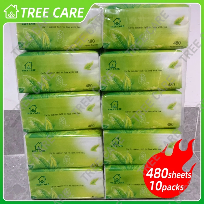 Xmesh Tree Care Facial Tissue Toilet 4-Ply Paper Soft Cleaning Tissue ...