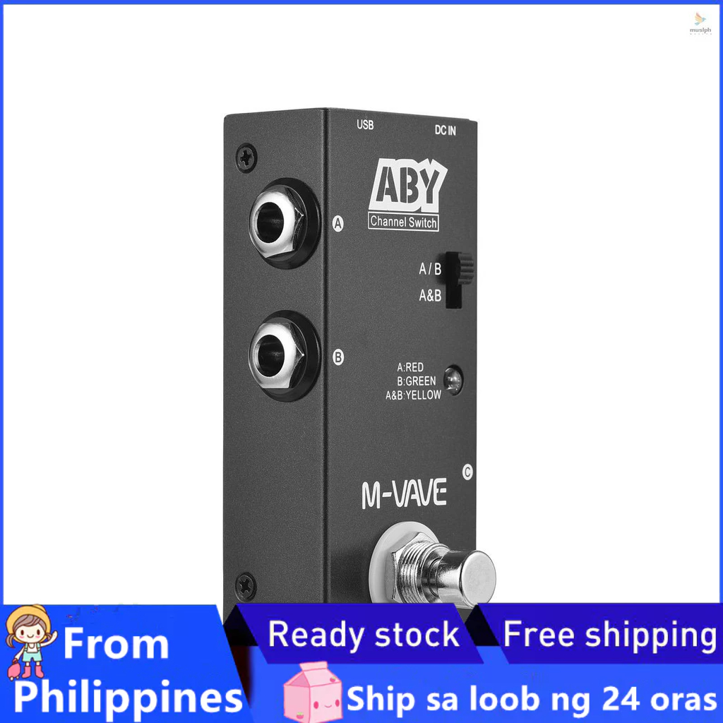 [Musl] M-VAVE ABY Line Selector AB Switch Mini Guitar Effect Pedal True ...