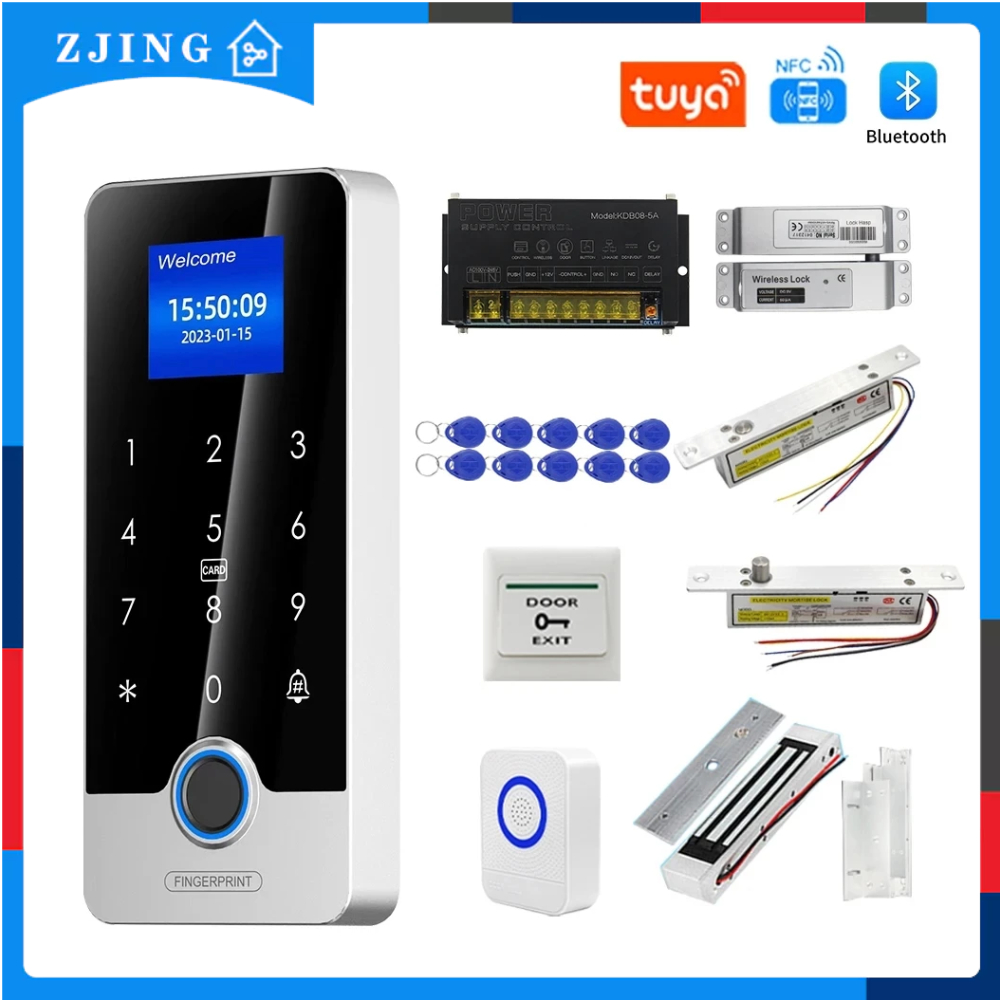 Tuya APP Door Lock Access Control System Kits With 1.77In Screen ...