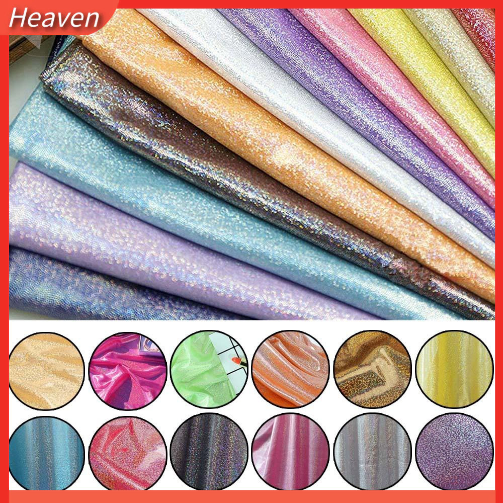 [Heaven] Glitter fabric Party Wedding DIY Crafts Glitter Hologram Foil ...