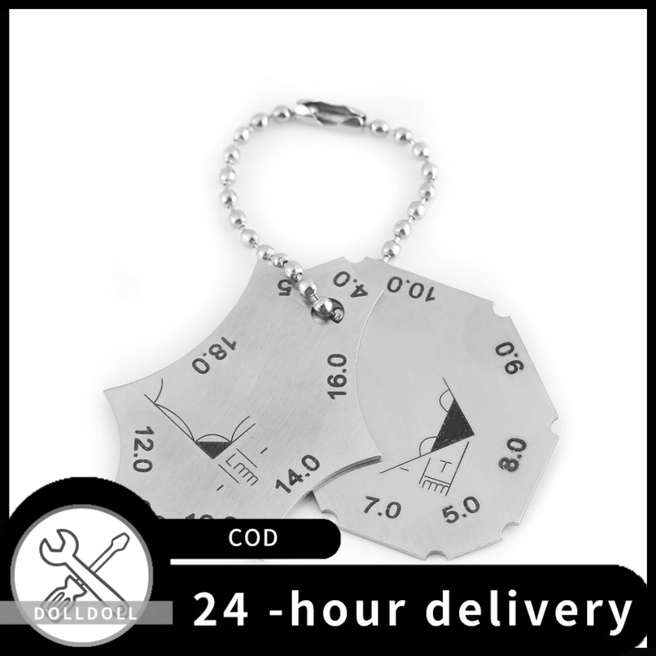 🅾🅻🅻 2 Pcs /set WS.Welding Gauge Key Pocket Gauge Fillet Weld Inspection ...