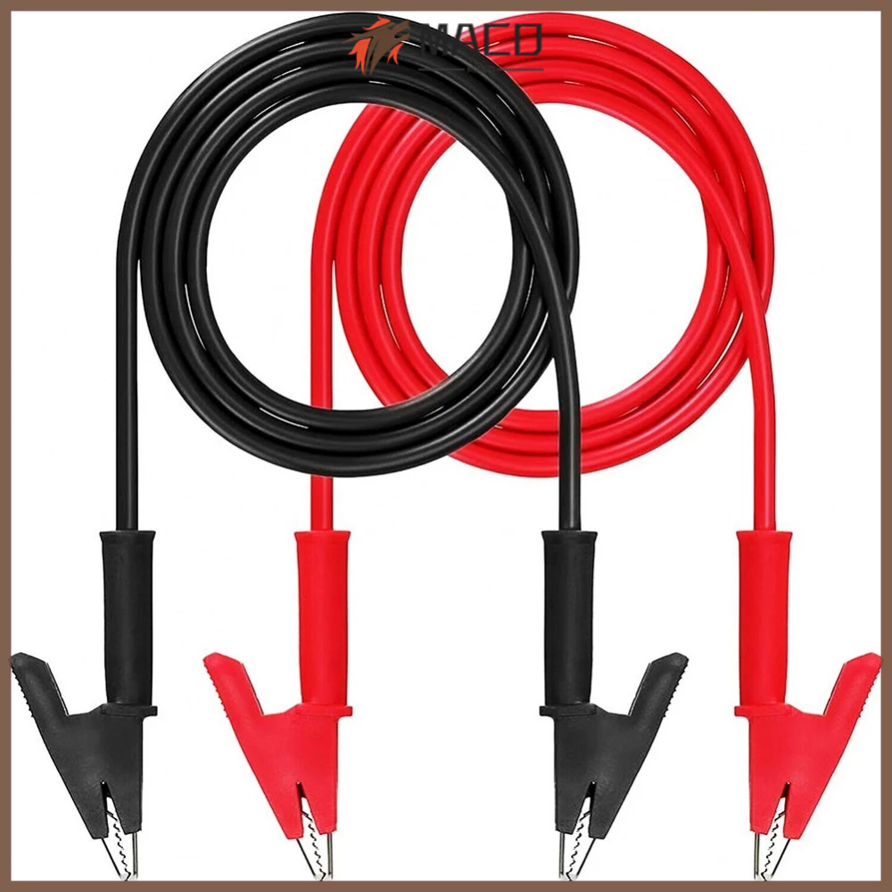 Test Leads Electrical Jumper Wires Set With Copper Clips Alligator ...