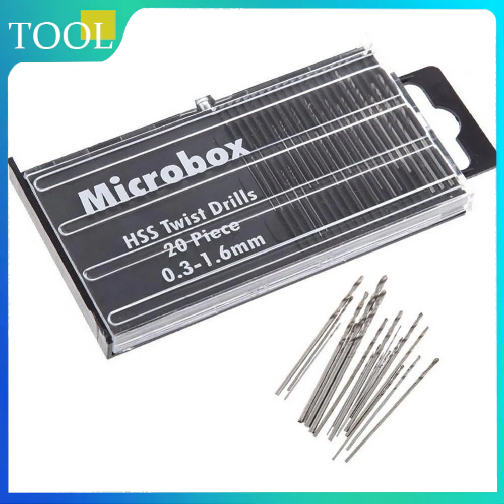 ⭐knowwhy.ph⭐ Micro Drill Bits Set 20Pcs HSS Spiral Drills for Crafts ...
