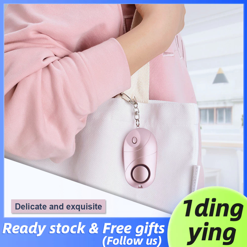 Personal Security Alarm Emergency Self Defense Alarm Keychain LED Light ...