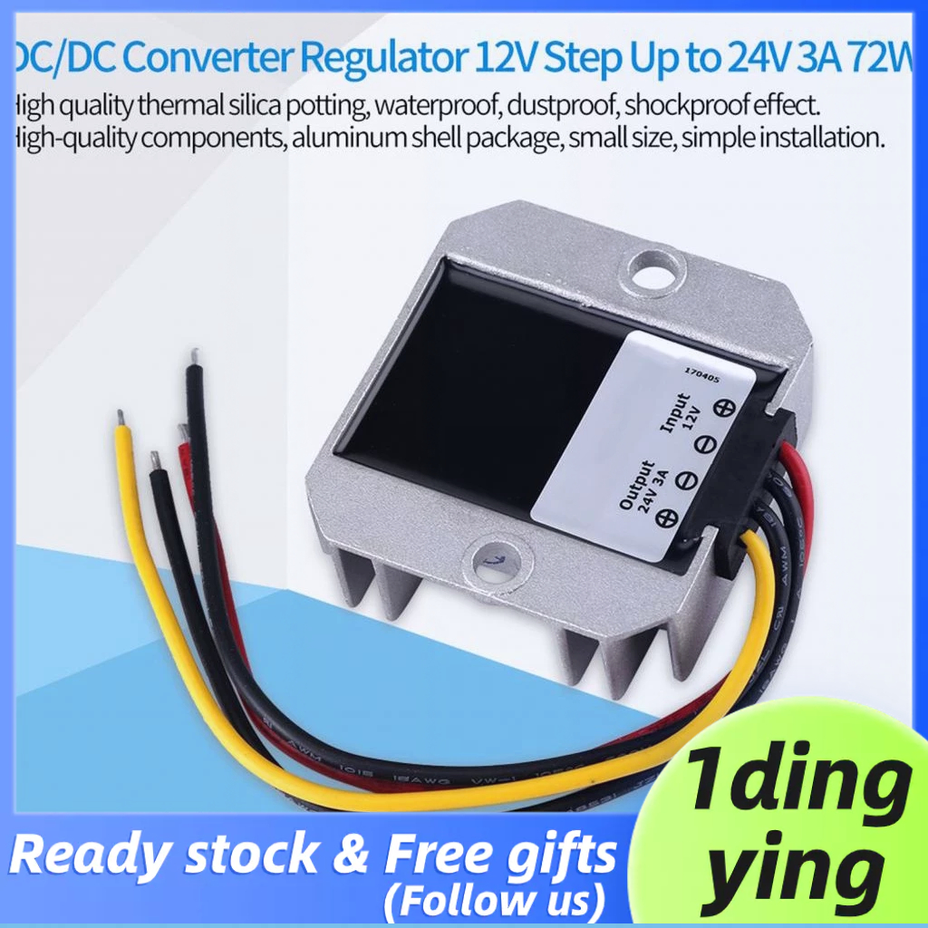 DC-DC Converter 12V To 24V 3A 72W Voltage Step Up Module Boost Power ...