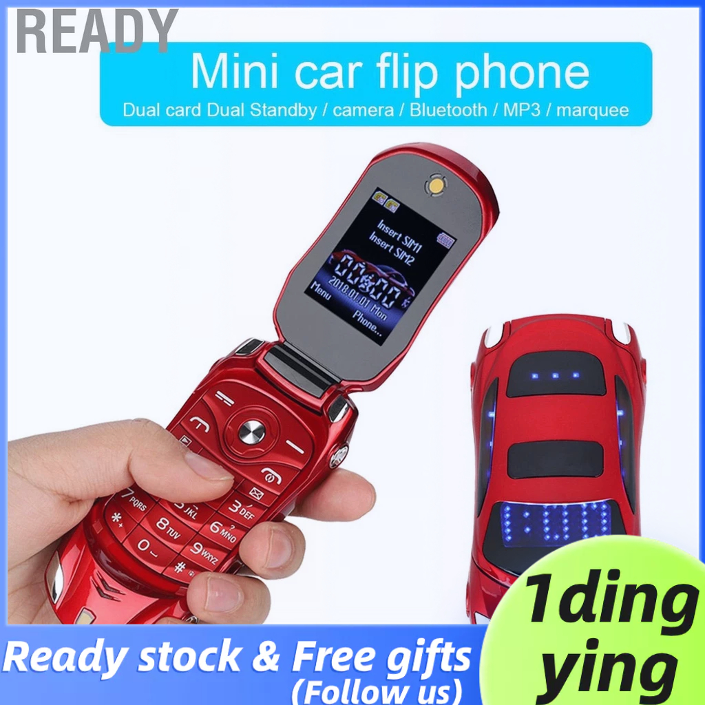 Ready Stock For Ferrari Car Shape Phone Flip Keypad Car Model Mobile ...