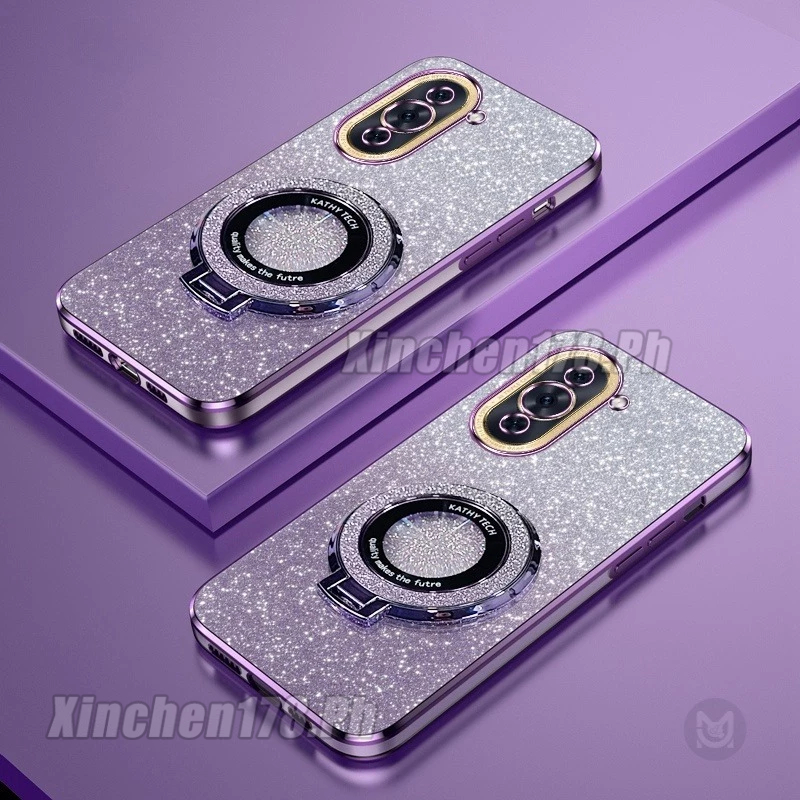 Aesthetic Case for Huawei Nova 10 9 8 7 Nova10 Nova9 Nova7 SE with Holder Metal Ring Shockproof ...