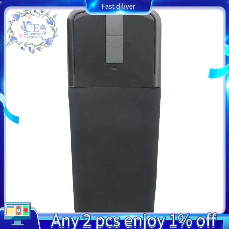 2.4Ghz Foldable Wireless Mouse Folding Arc Touch Slim Mouse Computer ...