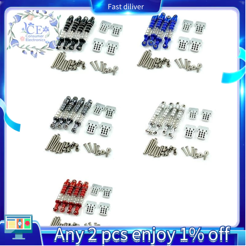 for MN D90 MN-90 MN99S WPL C14 C24 C34 RC Car Metal Shock Absorber with ...