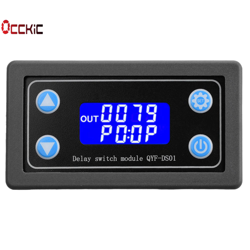 Occkic DS01 DC6-30V 1 Way Delay Cycle Relay Module Delay Power off and Trigger Delay Cycle ...