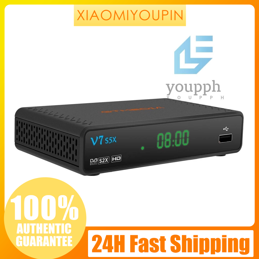 GTMEDIA V7 S5X DVB-S/S2/S2X Signal Receiver H.265 Decoder Set Top Box USB WiFi Digital TV ...