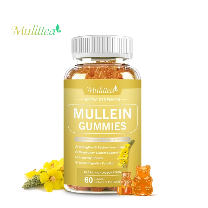 Mulittea Organic Mullein Gummies Mullein Leaf Extract For Respiratory ...