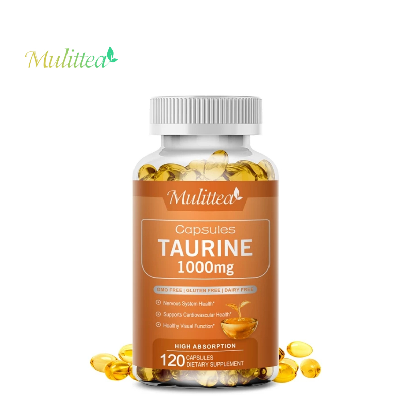 Mulittea 1000mg Taurine supplement Capsules Double Strength Nervous ...
