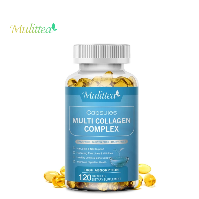 Mulittea Multi Collagen Complex Capsules Healthy Hair, Skin And Nails ...