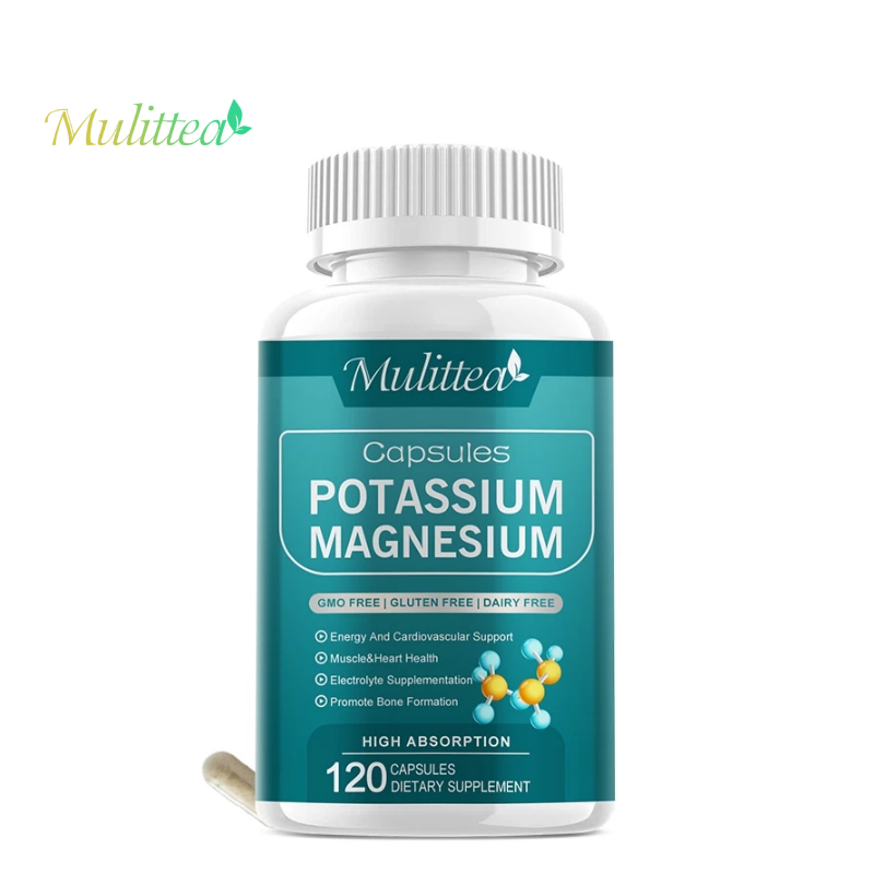 Mulittea Potassium Magnesium Hard Capsules Support Muscle Recovery Leg ...