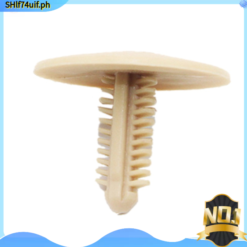 50pcs 7mm Hole Plastic Rivet Beige Gray Black Vehicle Universal Auto ...