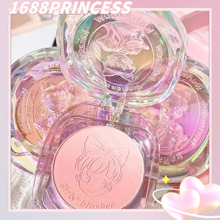 PP kakashow Makeup Shimmery Cheek Blush Palette Matte Shimmer Natural ...