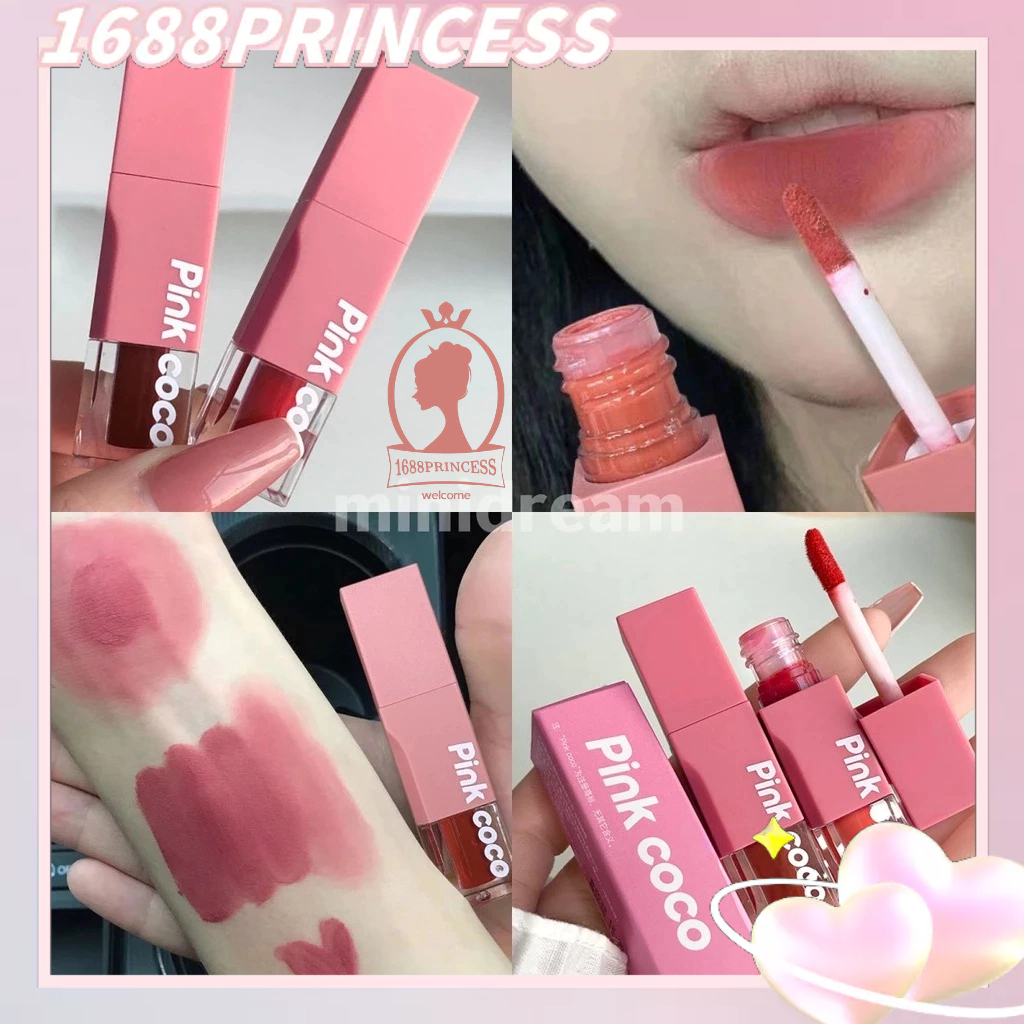 PP PINK COCO 5 color Soft mist matte lip tint long-lasting non-fading ...