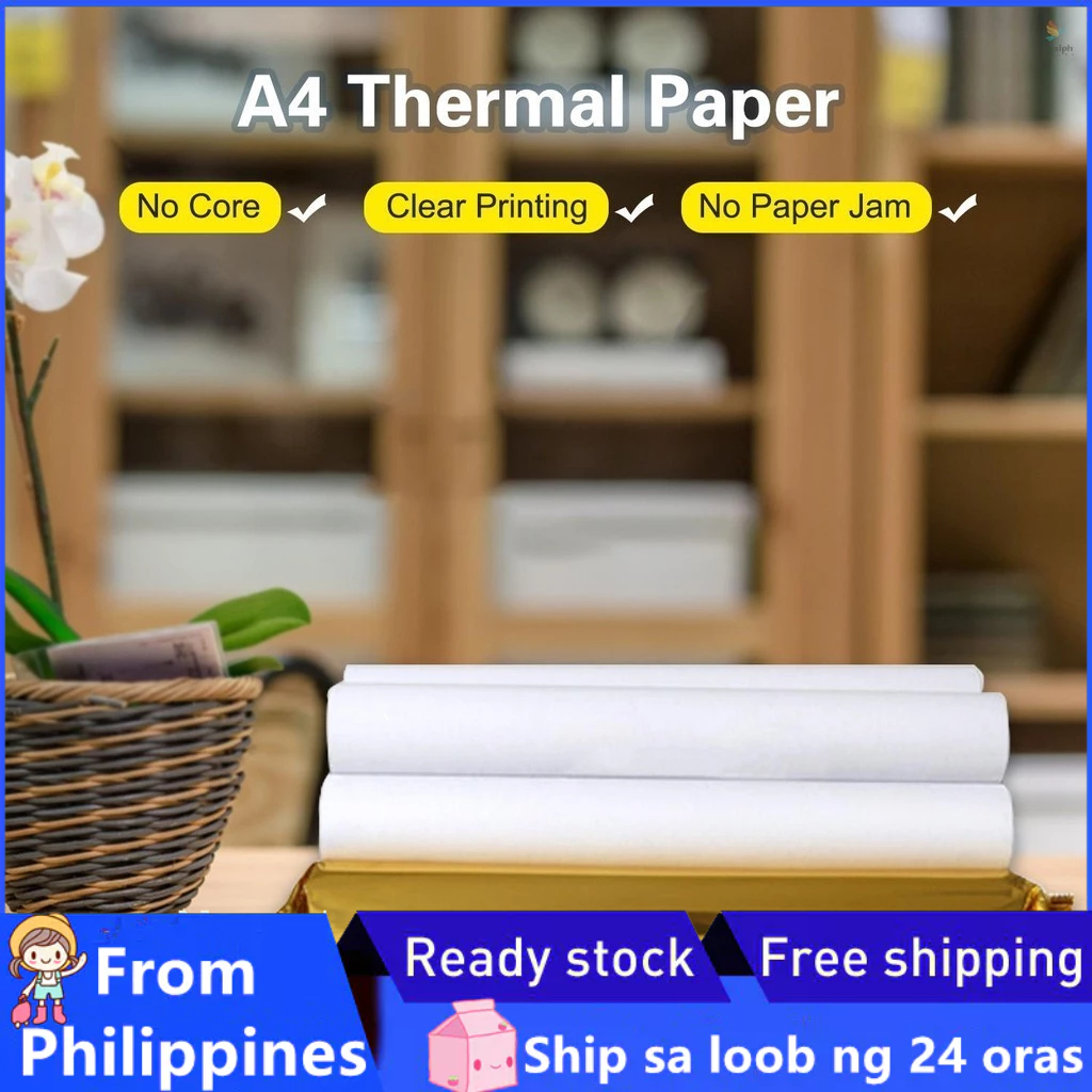 1 Roll A4 White Blank Thermal Printing Paper Roll 210*30mm(8.3*1.2in ...