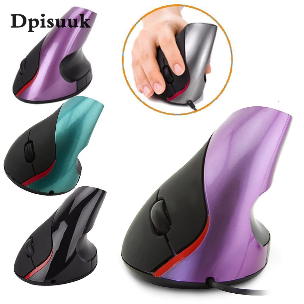Ergonomics Wired Mouse Optical USB Computer Accessories 1600 DPI ...
