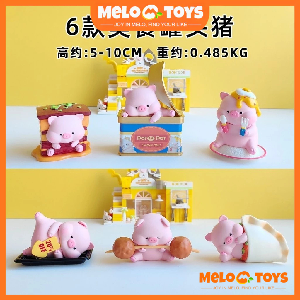 Canned Pig Anime Figure Food Series Blind Box Cute Ornaments Toys ...