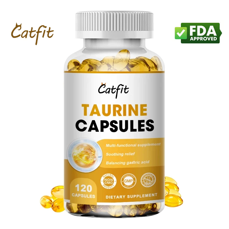 Catfit taurine capsules taurine supplement vitamin B6 eye supplement ...