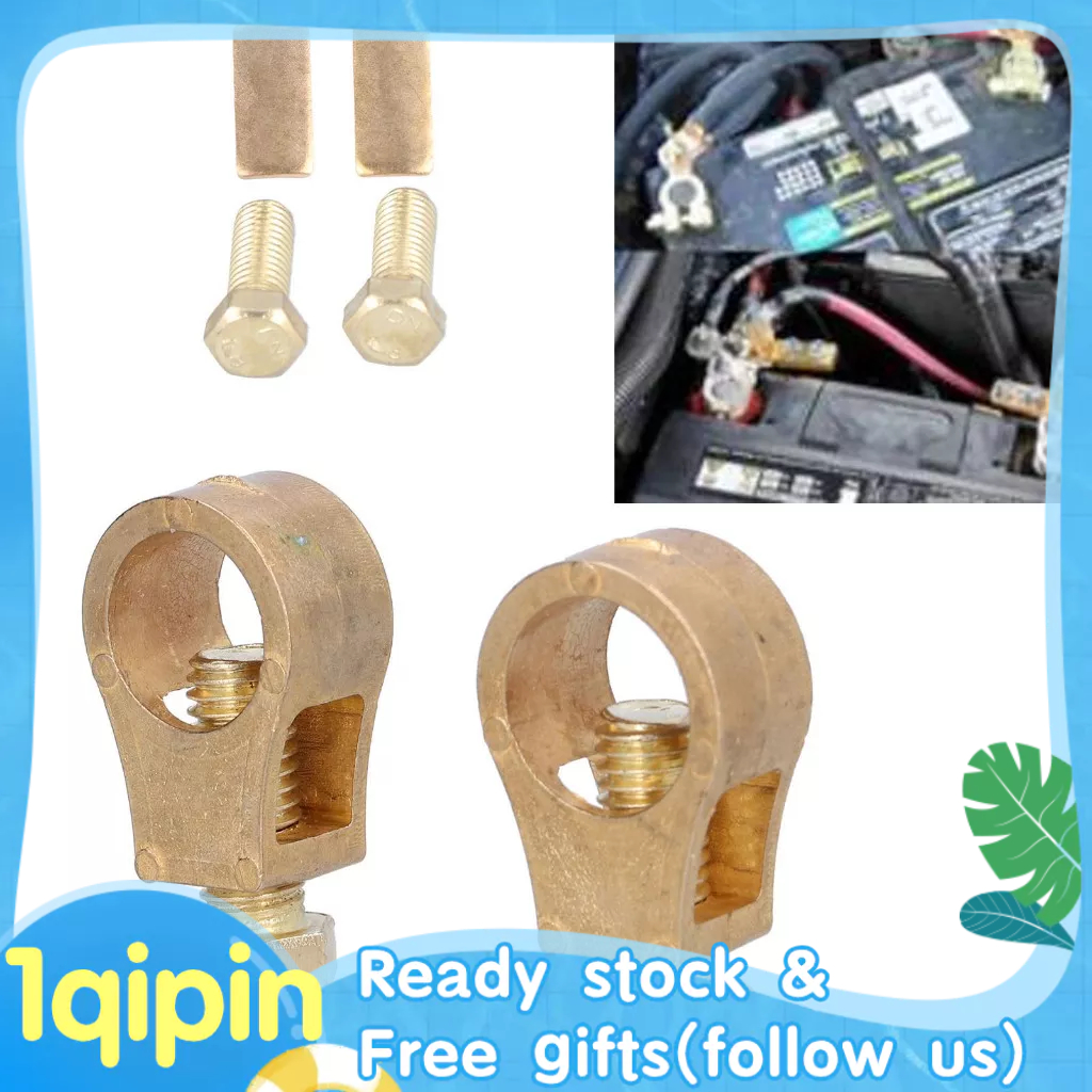Pure Copper Battery Terminal Positive Negative Wire Connector Clamp ...