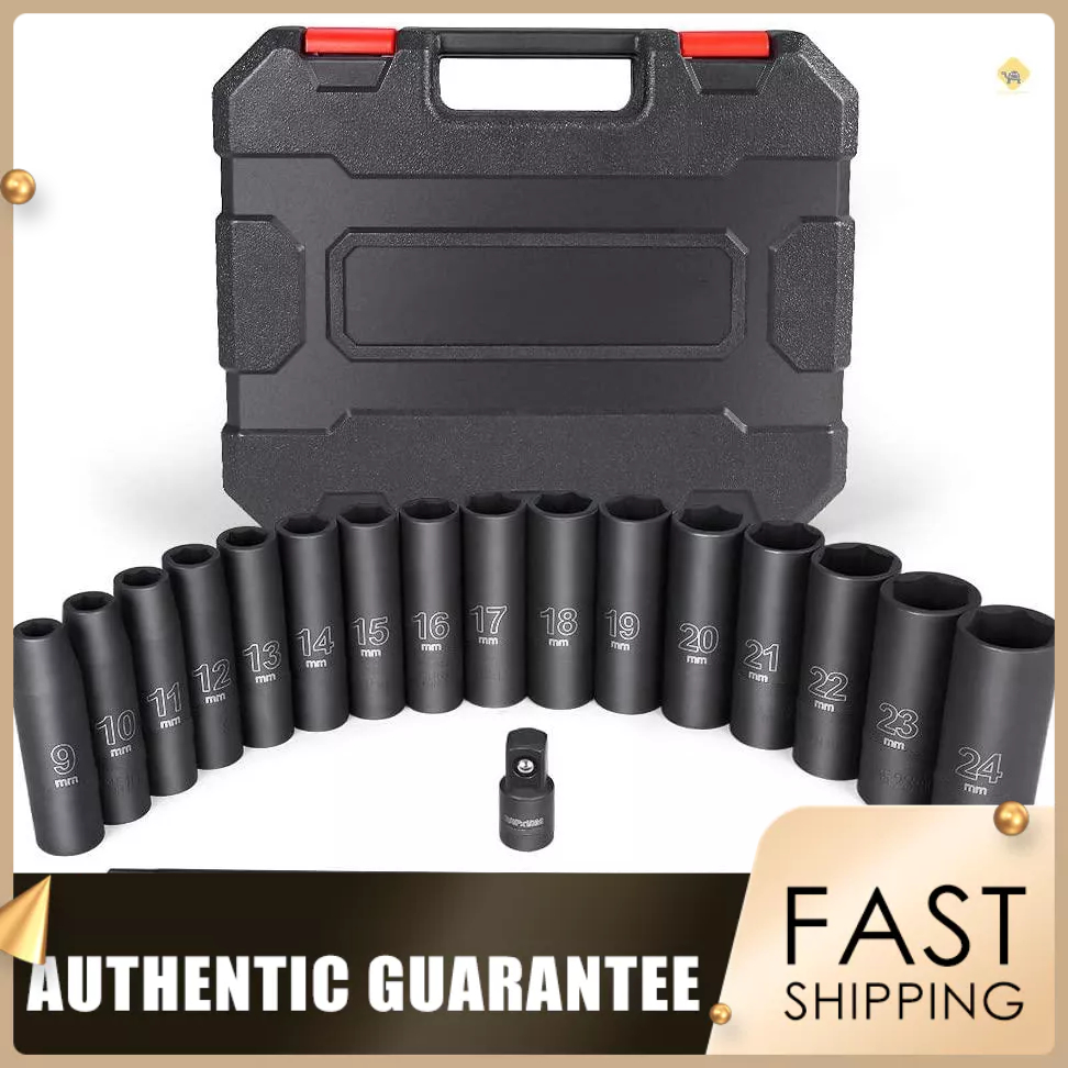 20PCS 1/2-Inch Drive Metric Deep Cr-V Impact Socket Set (Neutral Brand ) | Shopee Philippines