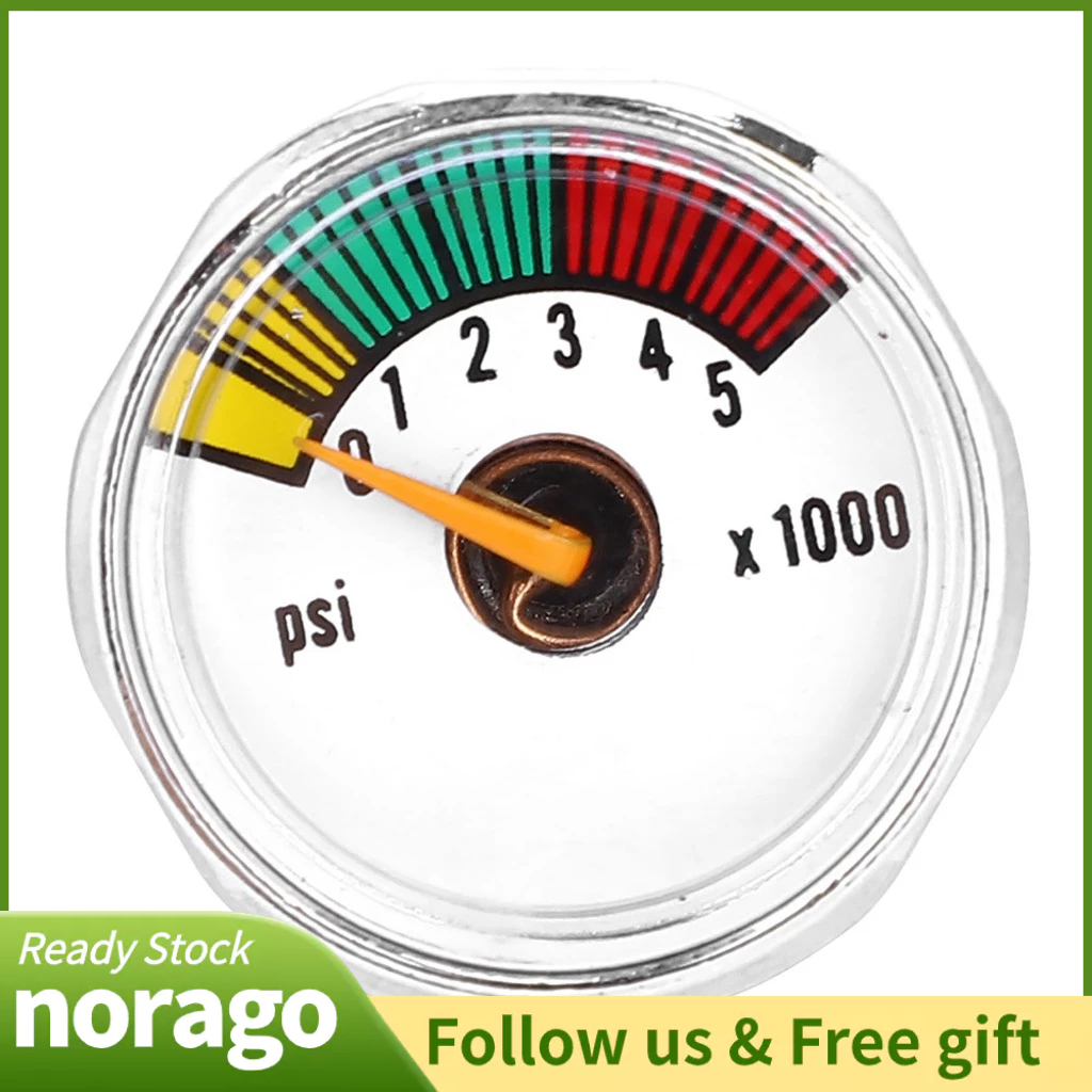 1/8NPT Micro Mini Gauge Manometer for Paintball PCP Air Rifle norago ...