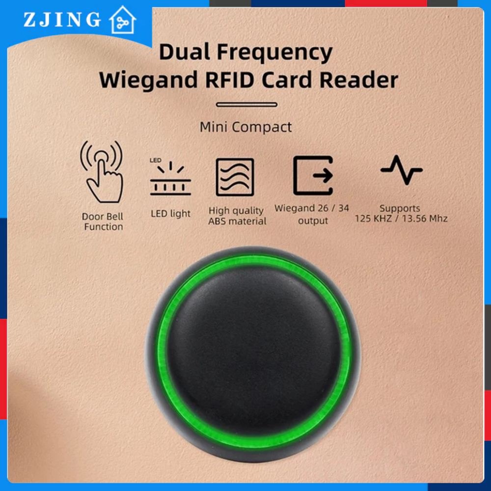 Mini Dual Frequency Card Reader RFID 125kHz And 13.56MHz Wiegand 26 / ...