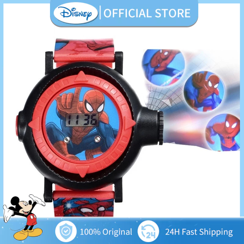Marvel Children Watch Avengers Spider Man Cartoon Digital Wristwatch ...
