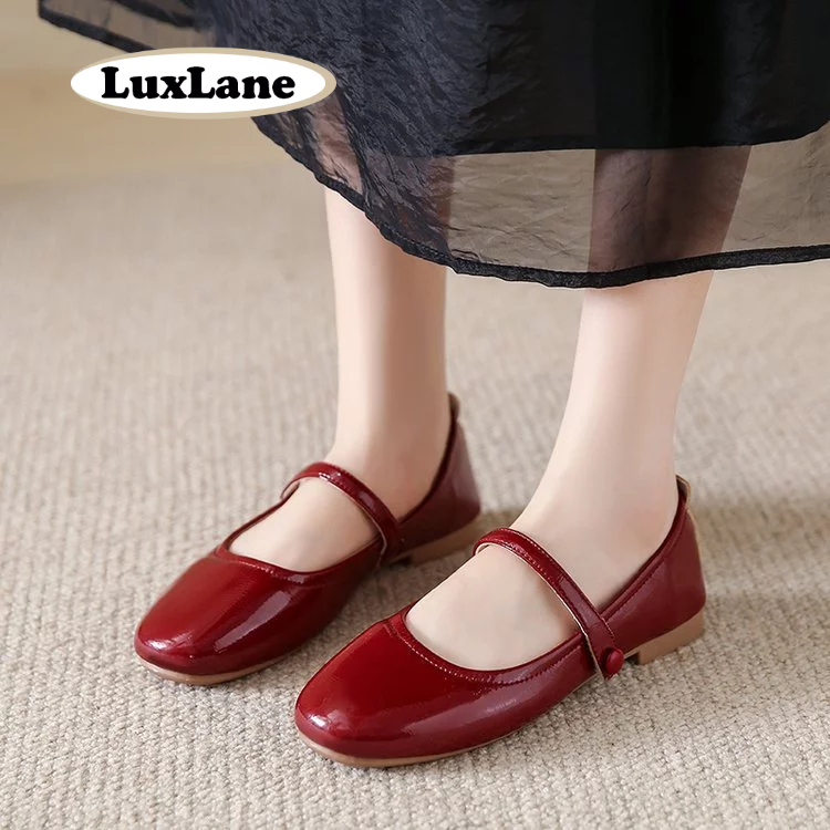 (with box)LuxLane Ready Stock Flat Women's Shoes Round Toe Fashion ...