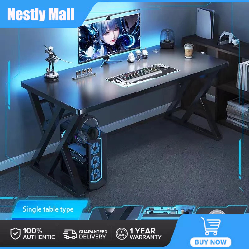 Computer desk desktop gaming table and chair set home desk bedroom ...